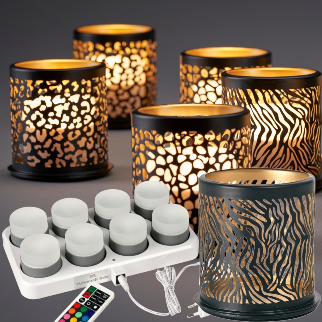 Duni 8 stk. LED lys Sampak 8 stk. Zebra