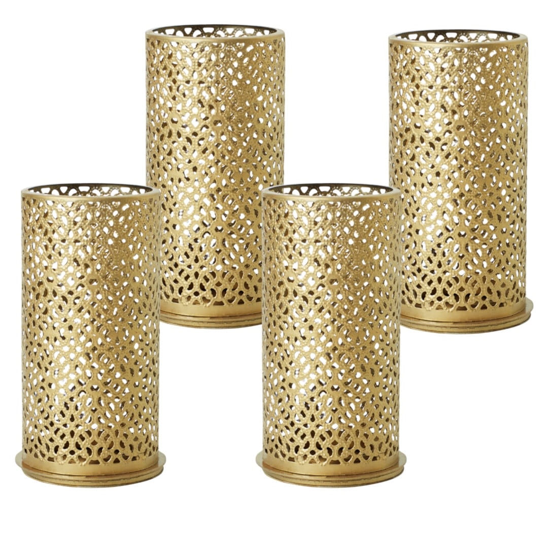 Duni 4-pak Bliss Lysestage Guld Black Friday Tilbud